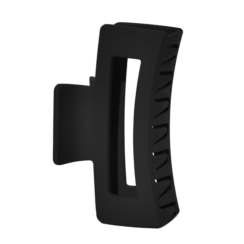 Medium Rectangle Claw Clip Black Matte – My Hairdresser Australia