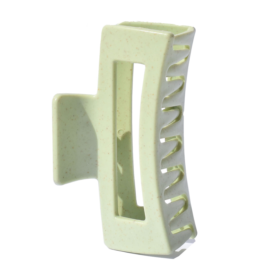 Medium Rectangle Claw Clip Green Pebble – My Hairdresser Australia